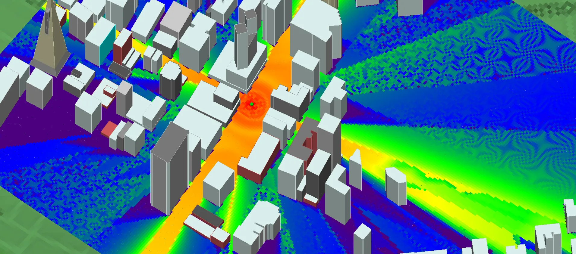 基于射线的快速方法：城市和崎岖地形的传播模型 | Remcom